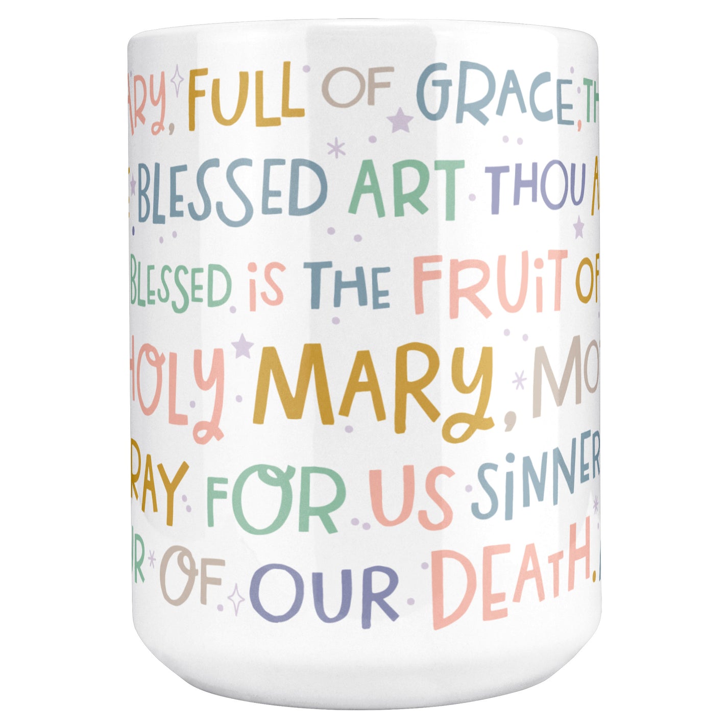 Hail Mary Prayer | Catholic Mug – Holy Hour Gifts