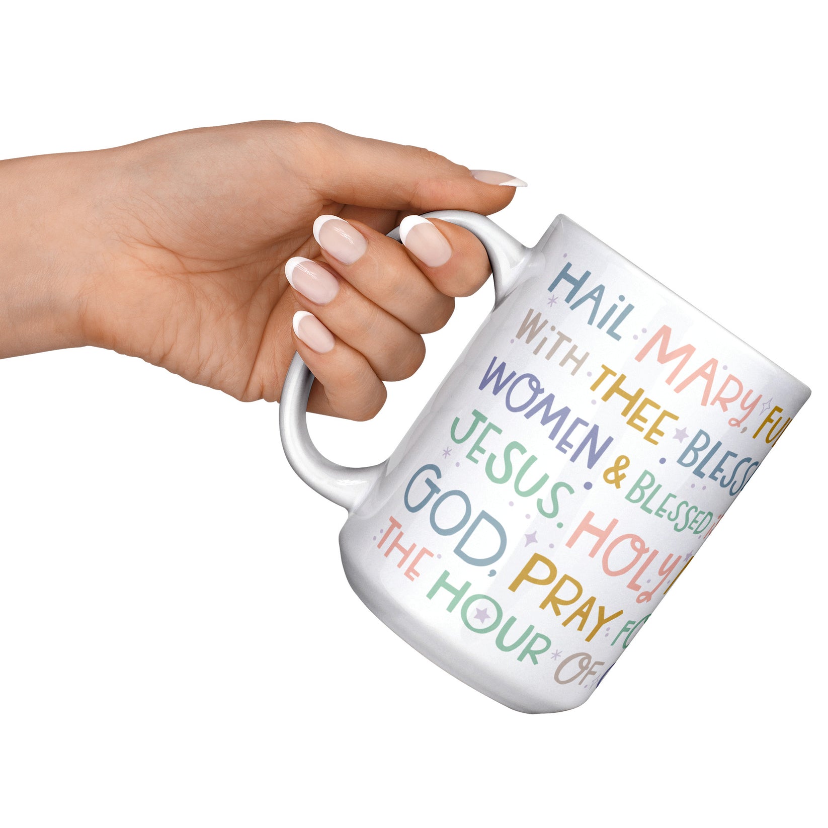 Hail Mary Prayer | Catholic Mug – Holy Hour Gifts