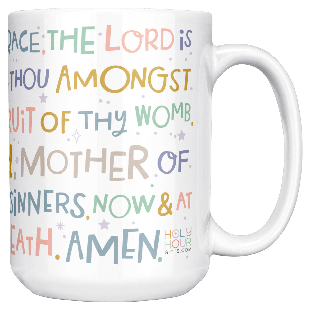 Hail Mary Prayer | Catholic Mug – Holy Hour Gifts