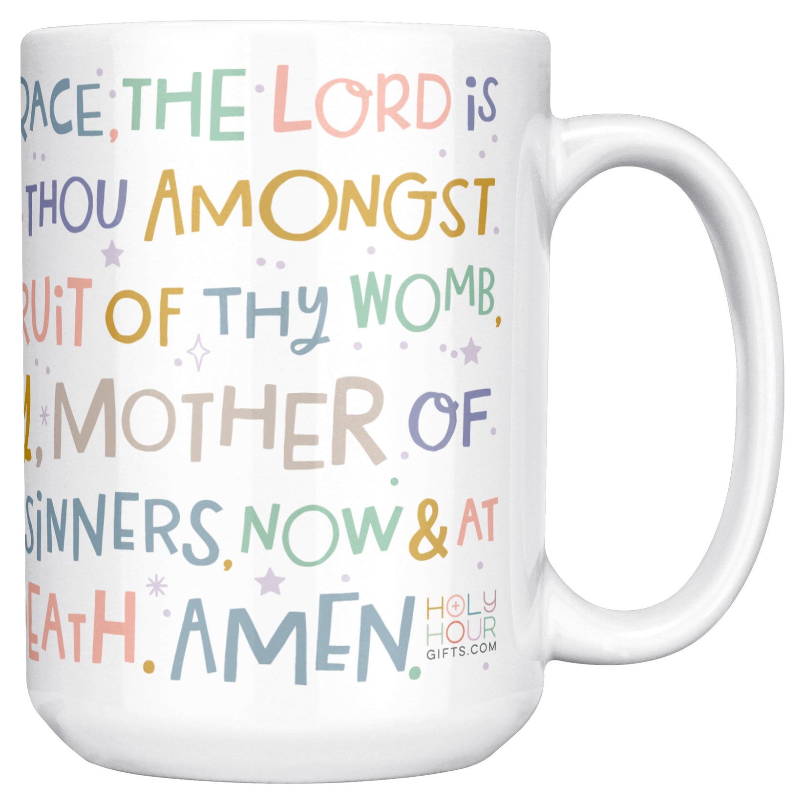 Hail Mary Prayer | Catholic Mug – Holy Hour Gifts